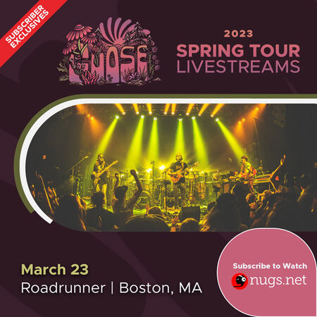 Goose Live Concert Setlist at Roadrunner, Boston, MA on 03-23-2023