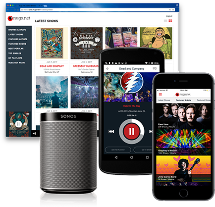nugs.net is your channel for live music streaming