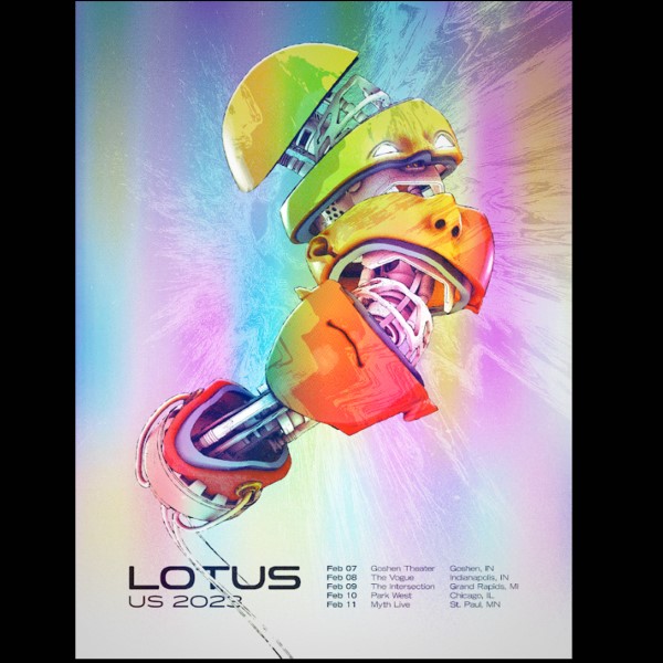 Lotus Live Concert Setlist at Myth Live, Maplewood, MN on 02-11-2023