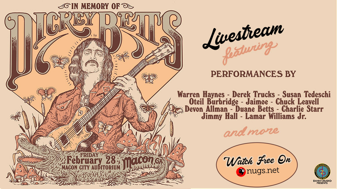 Dickey Betts Tribute Streaming On Nugs Tonight Lockn Forum