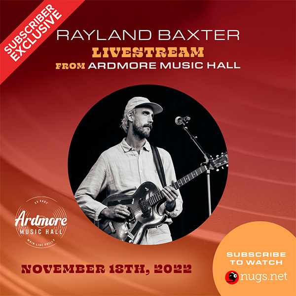 Rayland Baxter Live Concert Setlist at Ardmore Music Hall, Ardmore, PA ...