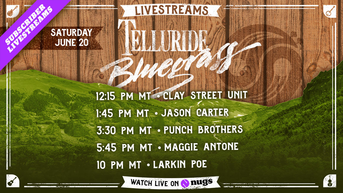 Watch Livestream of Telluride Bluegrass Festival on 06-20-2026